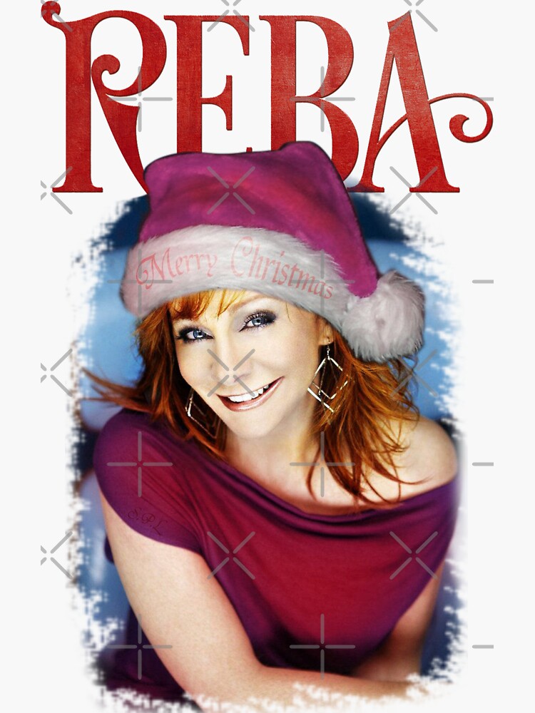 "Reba Merry Christmas Vintage 2021" Sticker for Sale by NessaGordon ...
