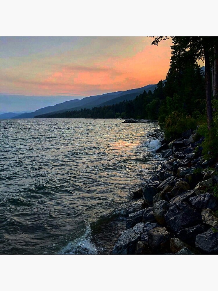 "Flathead Lake shore" Poster for Sale by DrPepperPhD | Redbubble