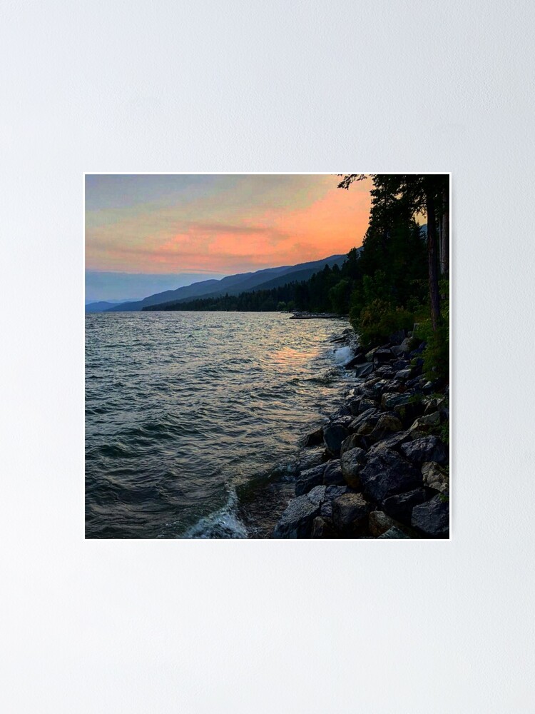 "Flathead Lake shore" Poster for Sale by DrPepperPhD | Redbubble
