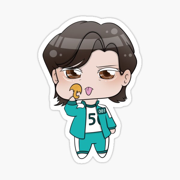 "Gi-Hun Chibi" Sticker for Sale by AirenJoy | Redbubble