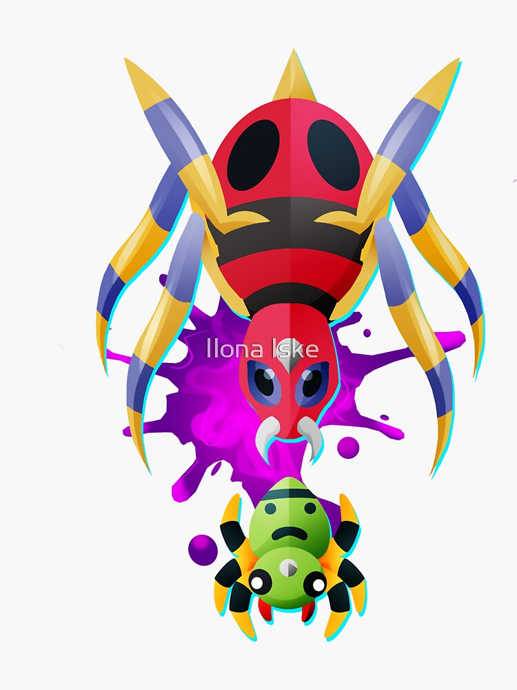 "Spinarak and Ariados" Sticker by TornadoTwist | Redbubble