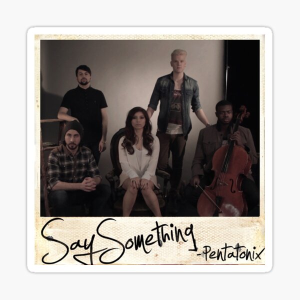 "Say something" Sticker by largeyouth | Redbubble