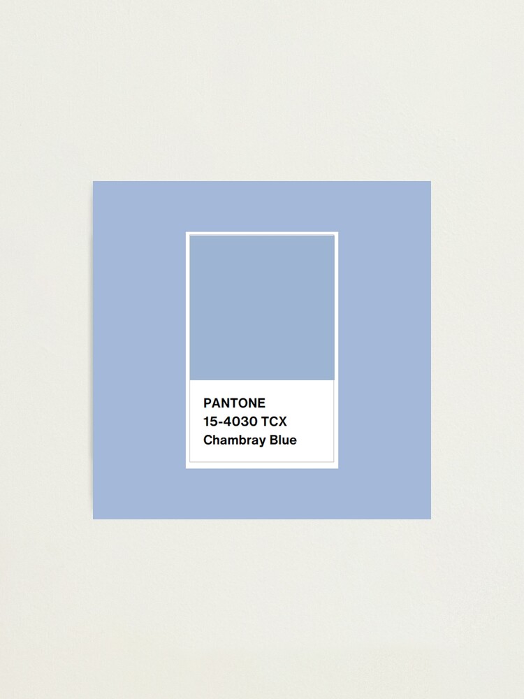 Lámina fotográfica «Pantone Color 15-4030 TCX Chambray Azul» de ...