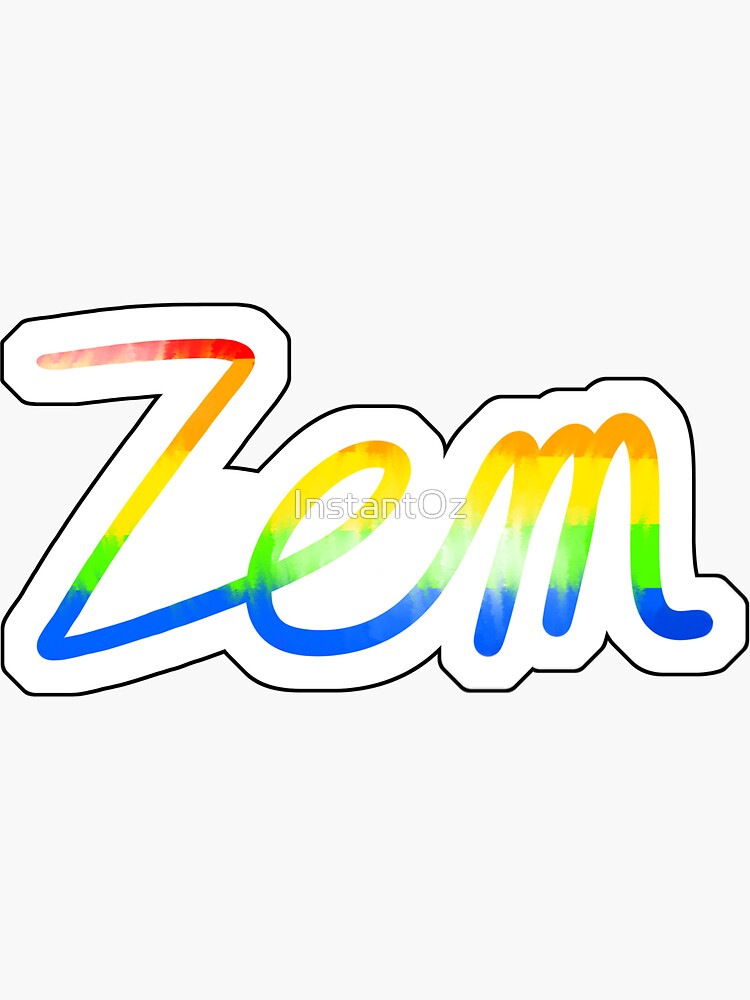 "Zem Pronoun" Sticker by InstantOz | Redbubble