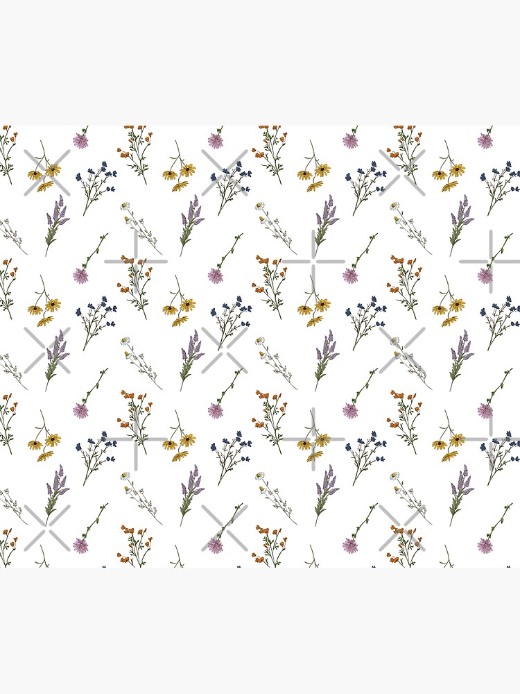 "Handdrawn Wild flower Pattern " Poster for Sale by alexvoss | Redbubble