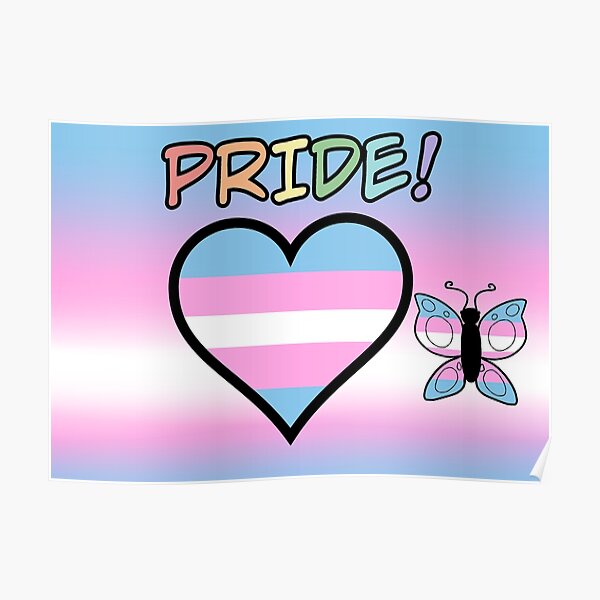 "Pride, Transgender Pastel " Poster for Sale by LunaAngelRose | Redbubble