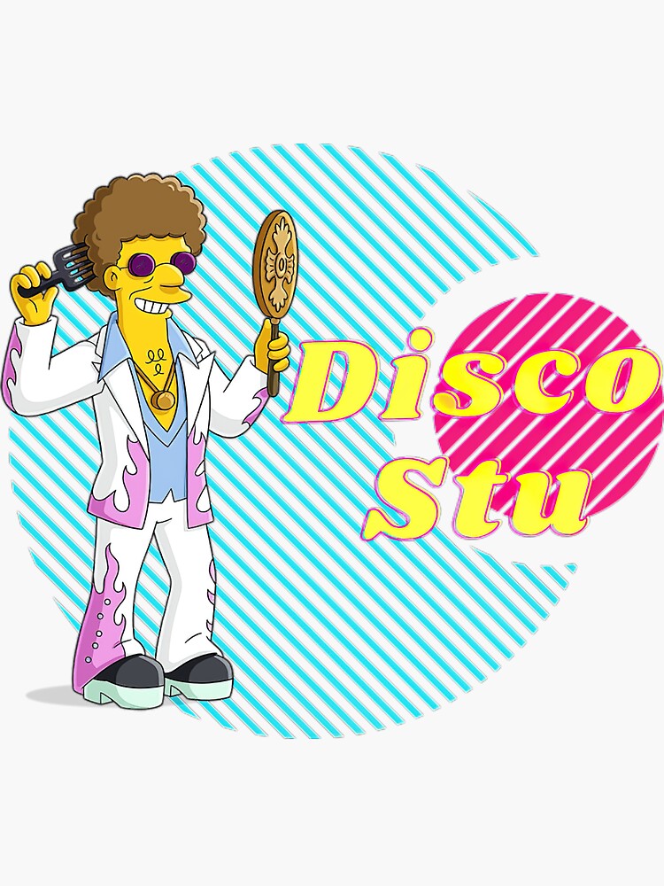 "Disco Stu " Sticker by returnexplain | Redbubble