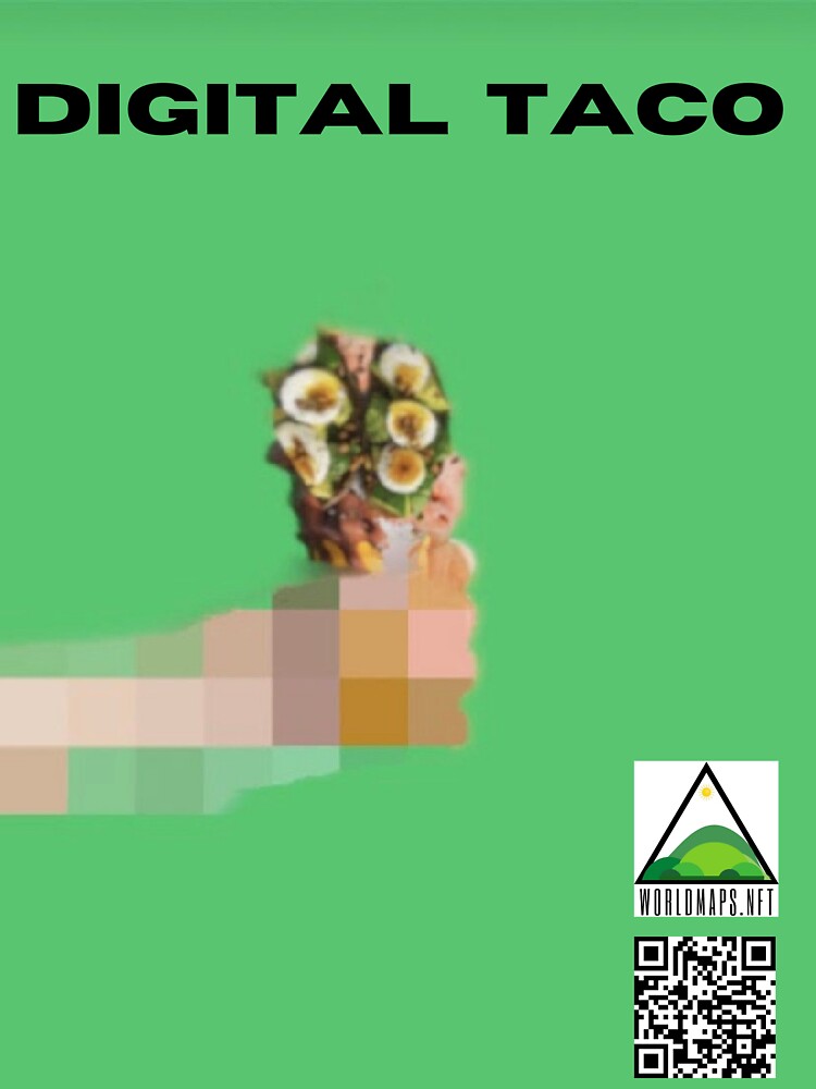 "Digital Taco" Sticker for Sale by Worldmapsntfs | Redbubble