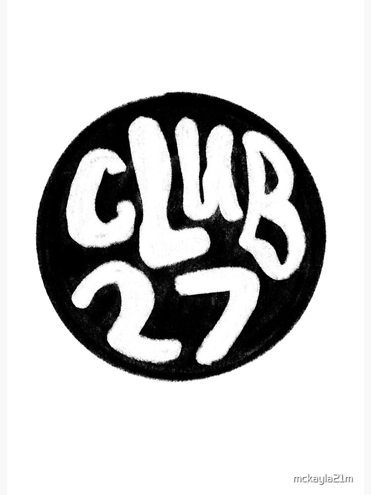 "27 Club logo" Art Board Print for Sale by mckayla21m | Redbubble