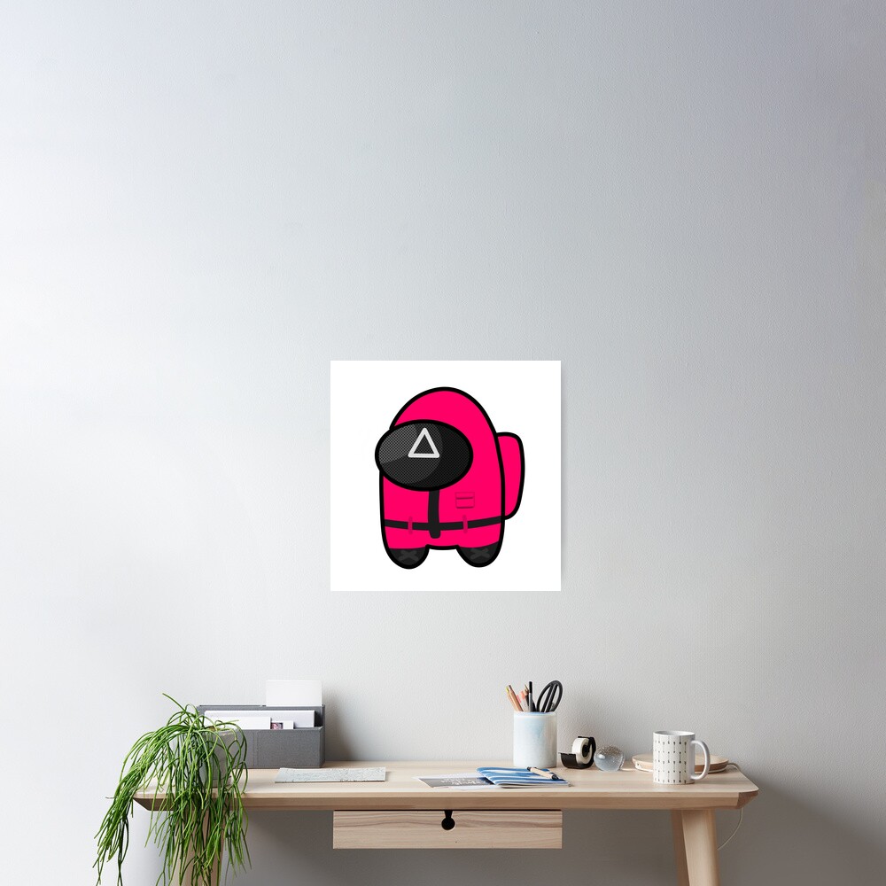 "Sus pink soldier crew member" Poster for Sale by LoryDrawings | Redbubble