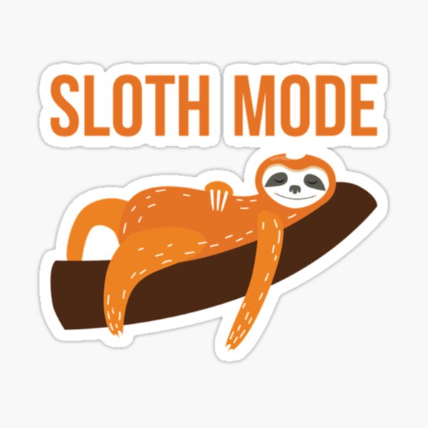 "Trendy Sloth by JessieJArt2021" Sticker for Sale by JessieJArt2021 ...