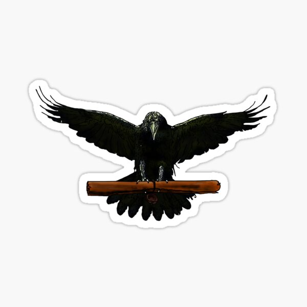 "Raven Messenger" Sticker for Sale by FictiveArt | Redbubble