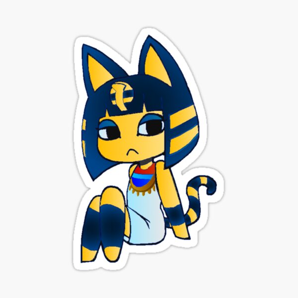 "Ankha " Sticker by Cameron-CaDSN | Redbubble