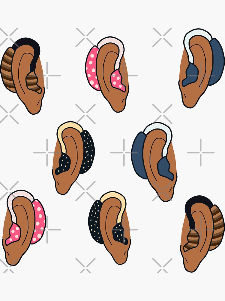 "Hearing impaired hearing aid sticker pack" Sticker for Sale by ...