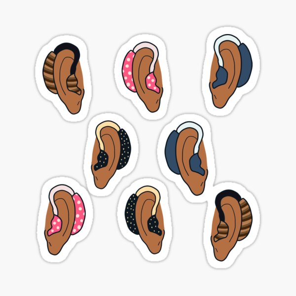 "Hearing impaired hearing aid sticker pack" Sticker for Sale by ...