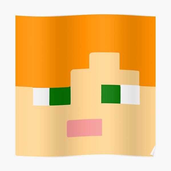 Póster «DISEÑO DE CARA MINECRAFT ALEX» de TheGuruJi | Redbubble