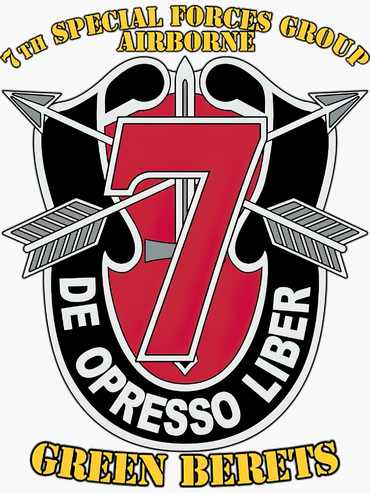 "7th Special Forces Group " Sticker for Sale by genderinterrupt | Redbubble