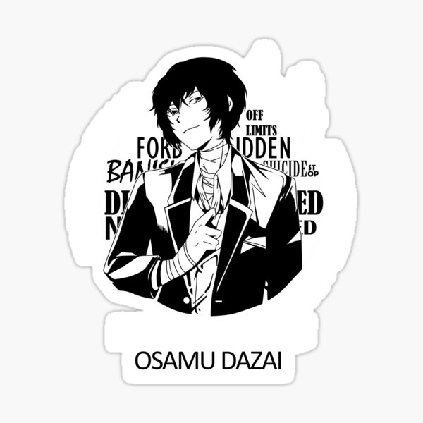 "Osamu Dazai" Sticker for Sale by timelessknight | Redbubble