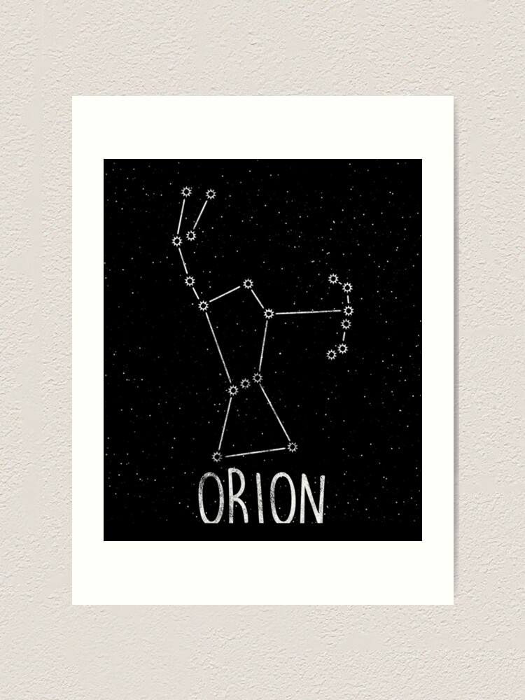 "Orion Constellation Stargazing Astronomy" Art Print for Sale by ...