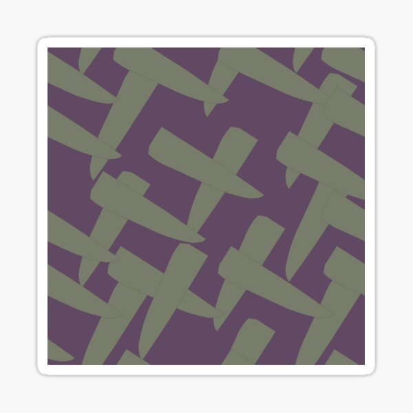 "Buffalo Feet in Mauve" Sticker for Sale by Painting-Goat | Redbubble