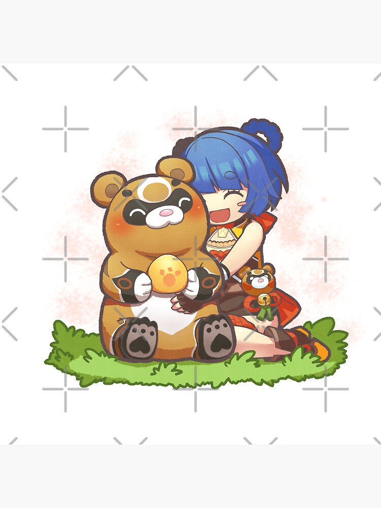 "Cute Gouba Xiangling Genshin Impact" Sticker for Sale by BataviaAnime ...