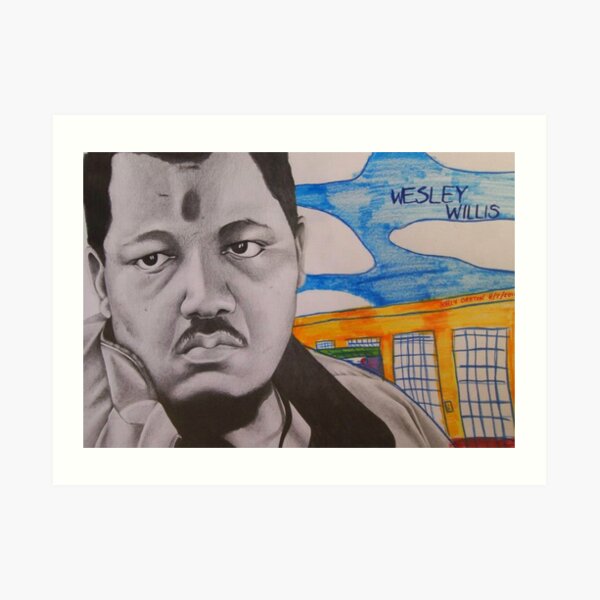 "Wesley Willis Portrait" Art Print for Sale by ArtSong | Redbubble