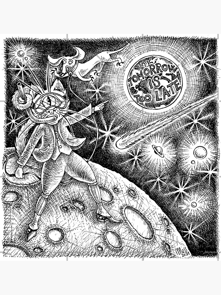 "Inktober 2021 - Moon - "From the moon to the earth" - Print gothic ...