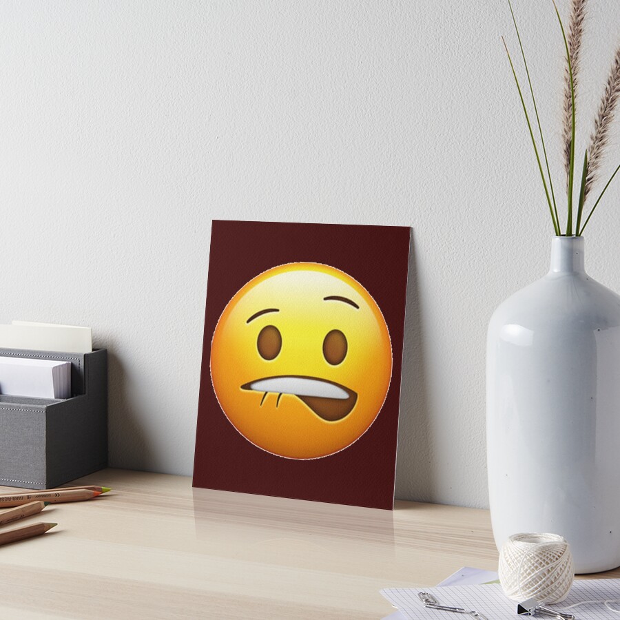 Lámina rígida «morder los labios emoji sheesh memes» de SirMemesALotR ...