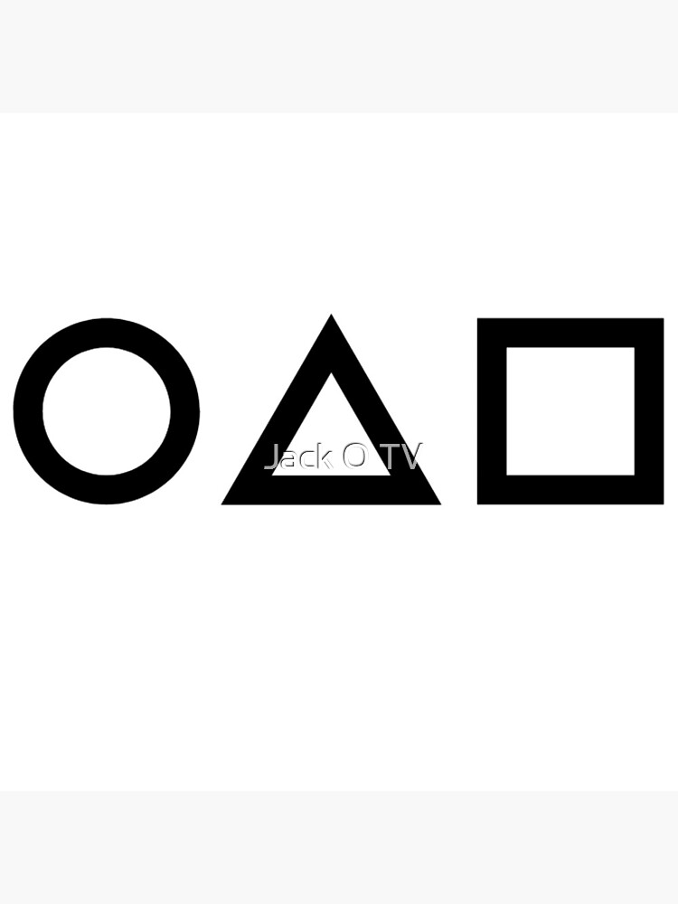 Lámina fotográfica «juego de ojingeo - símbolos del juego de calamar ...