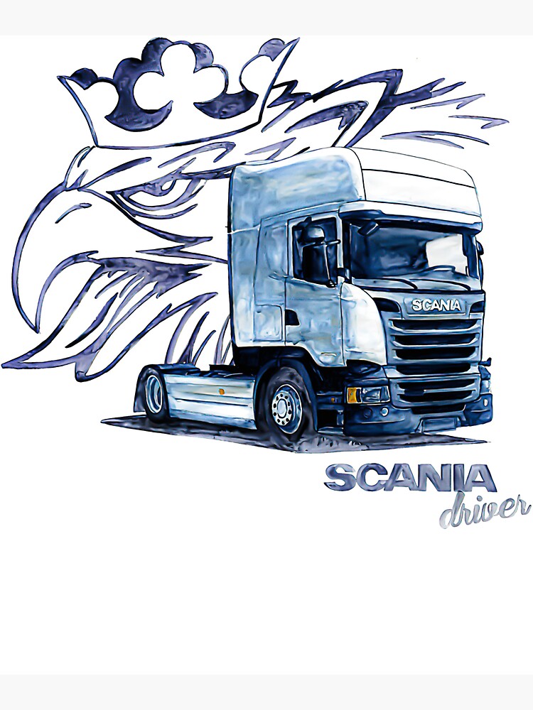 "Scania Truck " Sticker for Sale by butcherdull | Redbubble