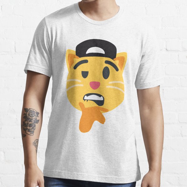 "cat biting lips emoji sheesh meme " T-shirt for Sale by SirMemesALotR ...