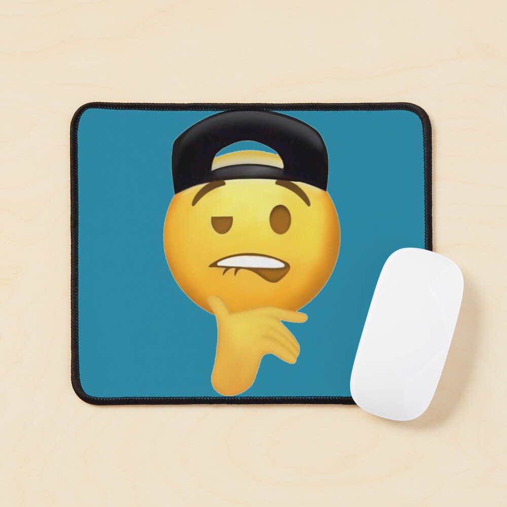 "lip biting snapback emoji " Sticker for Sale by SirMemesALotR | Redbubble