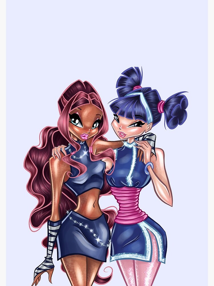 "Winx Club Musa and Layla" Spiral Notebook for Sale by DominoWinxx ...