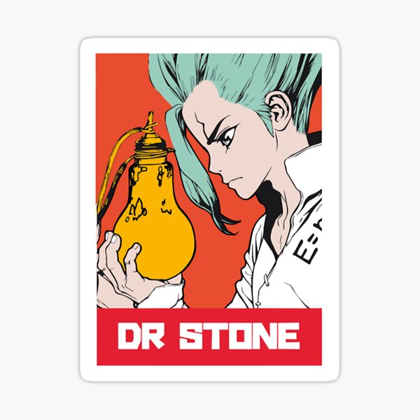 "Senku Ishigami in the lab " Sticker by RyckmanMelba | Redbubble