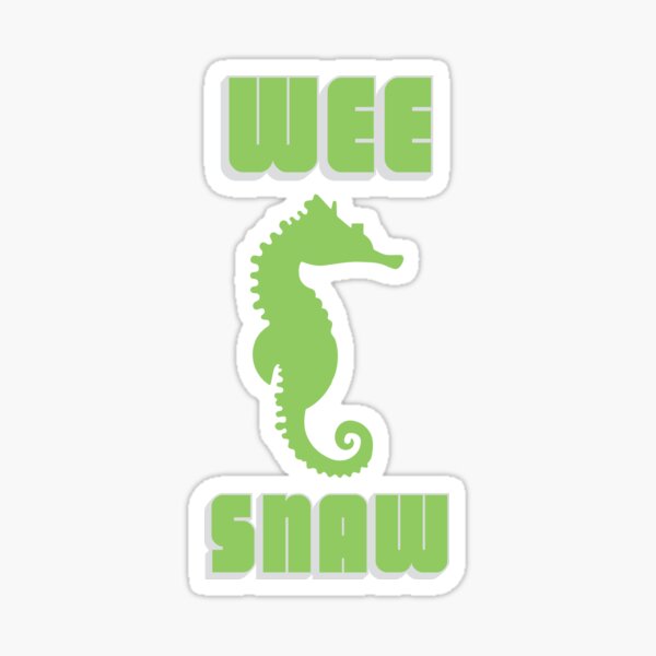 "Wee Snaw" Sticker for Sale by Christopher Balogh | Redbubble