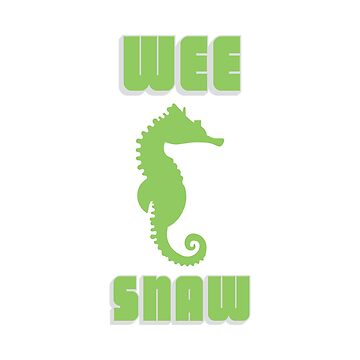 "Wee Snaw" Sticker for Sale by Christopher Balogh | Redbubble