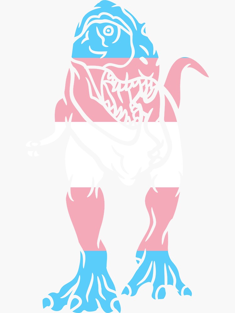 "Transaurus Rex" Sticker for Sale by LulusaurusRex | Redbubble