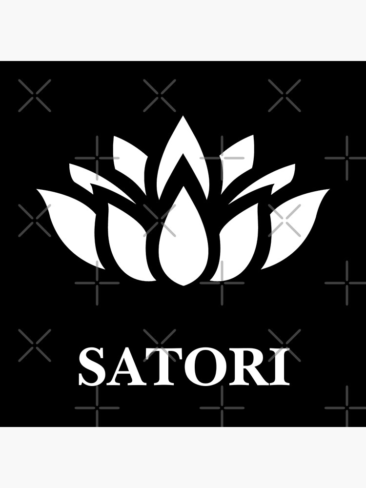 "Lotus Flower with Satori in White" Poster by AuthenticJPN | Redbubble