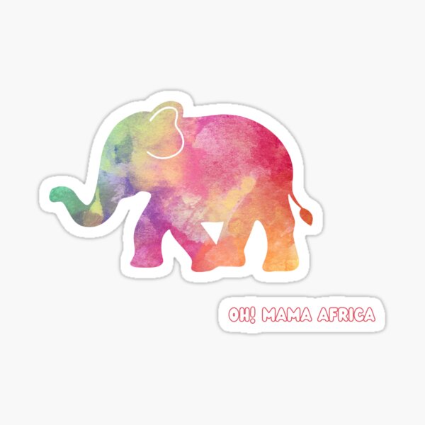 " OH MAMA AFRICA" Sticker for Sale by Serena-Designs | Redbubble