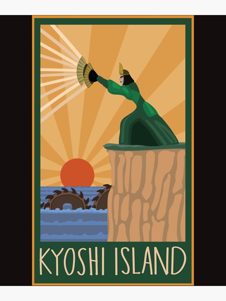 Kyoshi Island Print w the Unagi Classic . Premium Matte Vertical Poster ...
