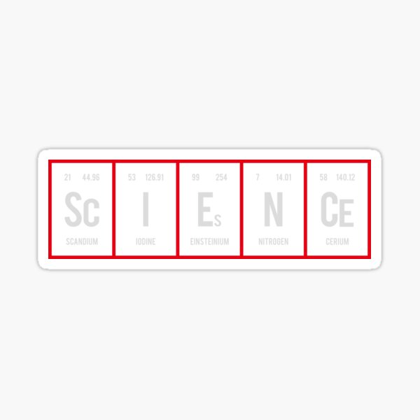 "Science - Periodic Table of Elements" Sticker for Sale by Distrowlinc ...