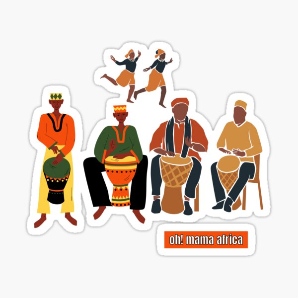 " OH MAMA AFRICA" Sticker for Sale by Serena-Designs | Redbubble