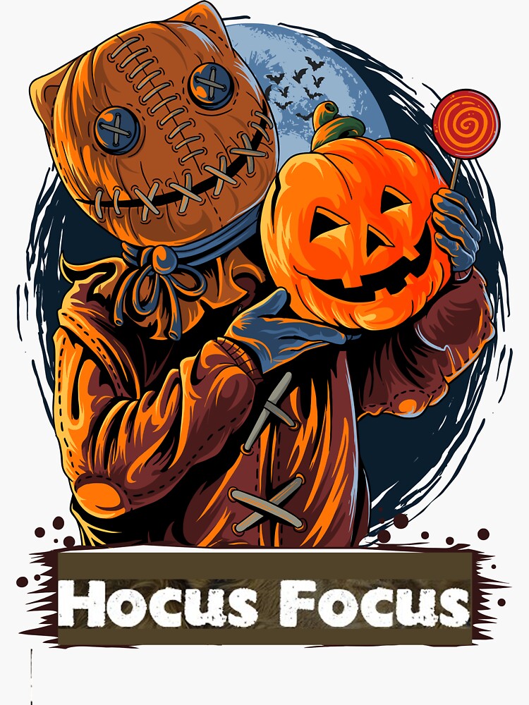 "HOCUS FOCUS EVERYBODY FOCUS" Sticker for Sale by NAMAJAW | Redbubble