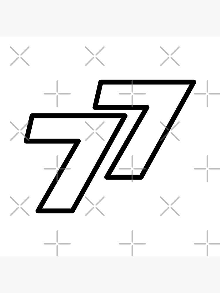 "77 Driver Number" Poster for Sale by FilipeFerreira | Redbubble
