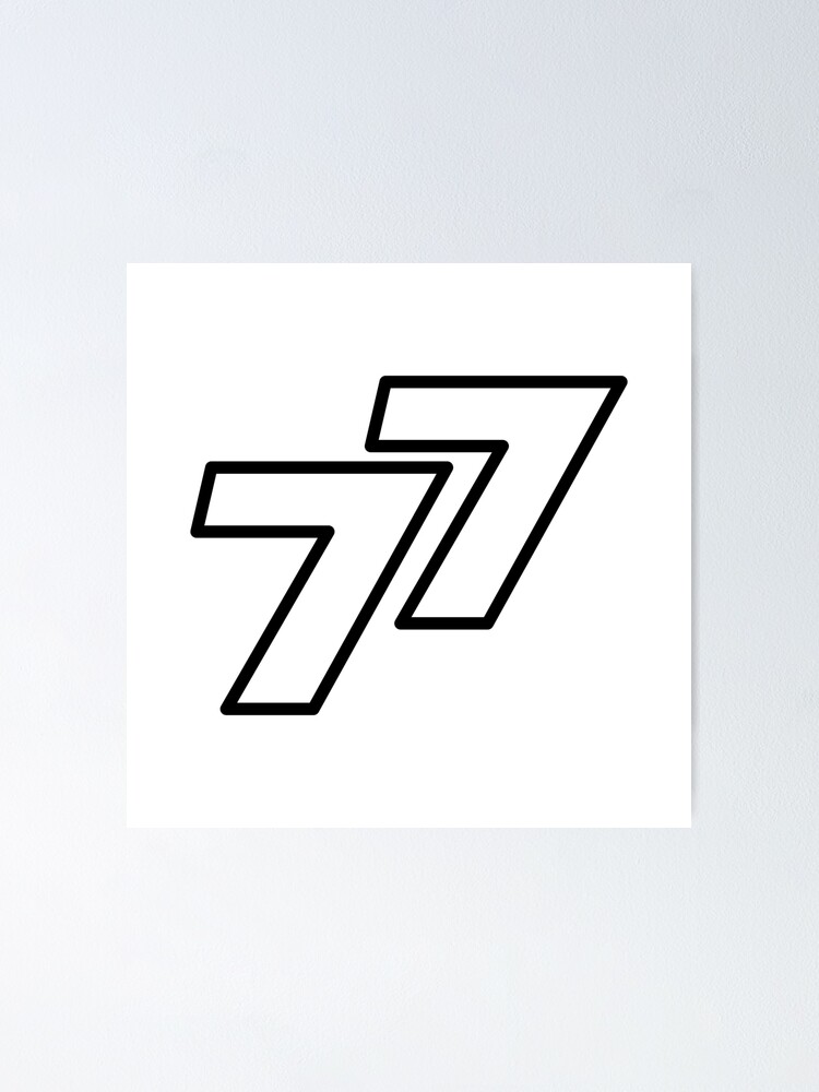 "77 Driver Number" Poster for Sale by FilipeFerreira | Redbubble