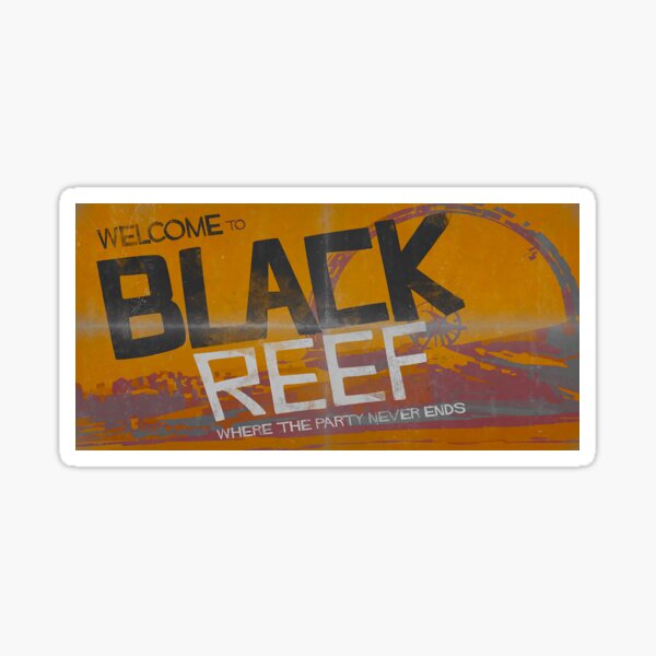 "Deathloop 'Welcome to Blackreef' Postcard" Sticker for Sale by ...