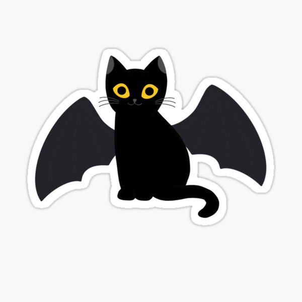 "Bat Cat" Sticker for Sale by abreego | Redbubble