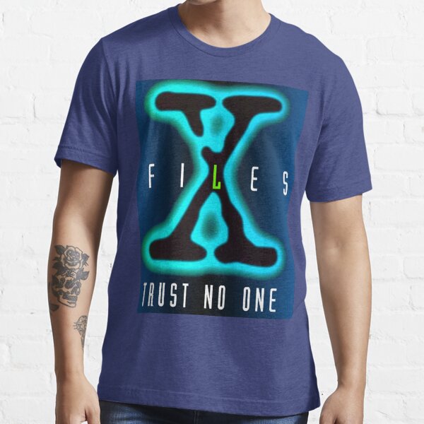 "X Files: Trust No One - Electric blue gradient background" T-shirt for ...