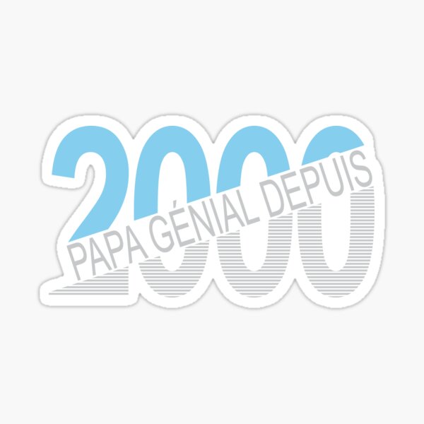 "Awesome dad since 2000" Sticker for Sale by FashionHeritage | Redbubble
