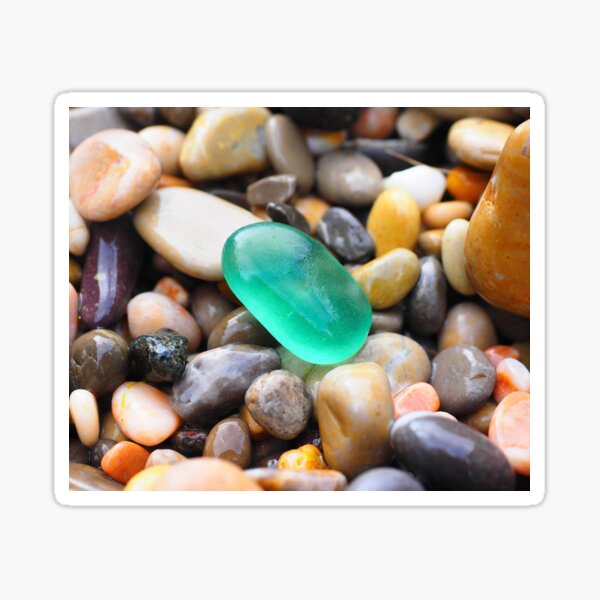 "Nature Stones - green pebble - close to nature" Sticker for Sale by ...